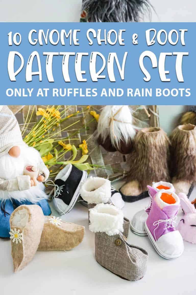 17 Gnome Boot and Shoe Patterns for Every Gnome Maker - Ruffles and ...