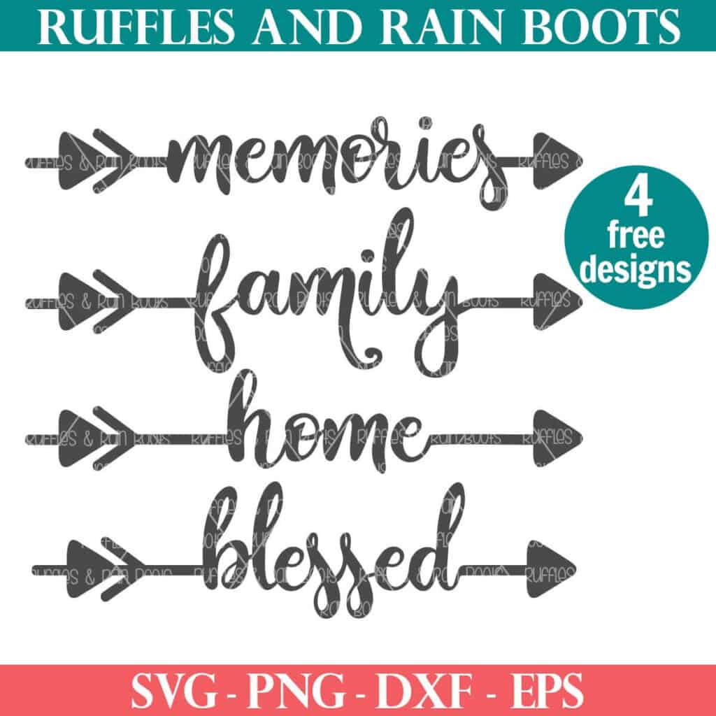 Free Word Arrows SVG Bundle - Ruffles and Rain Boots