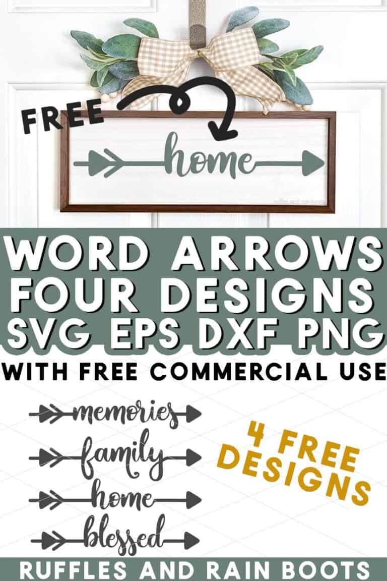 Free Word Arrows SVG Bundle - Ruffles and Rain Boots