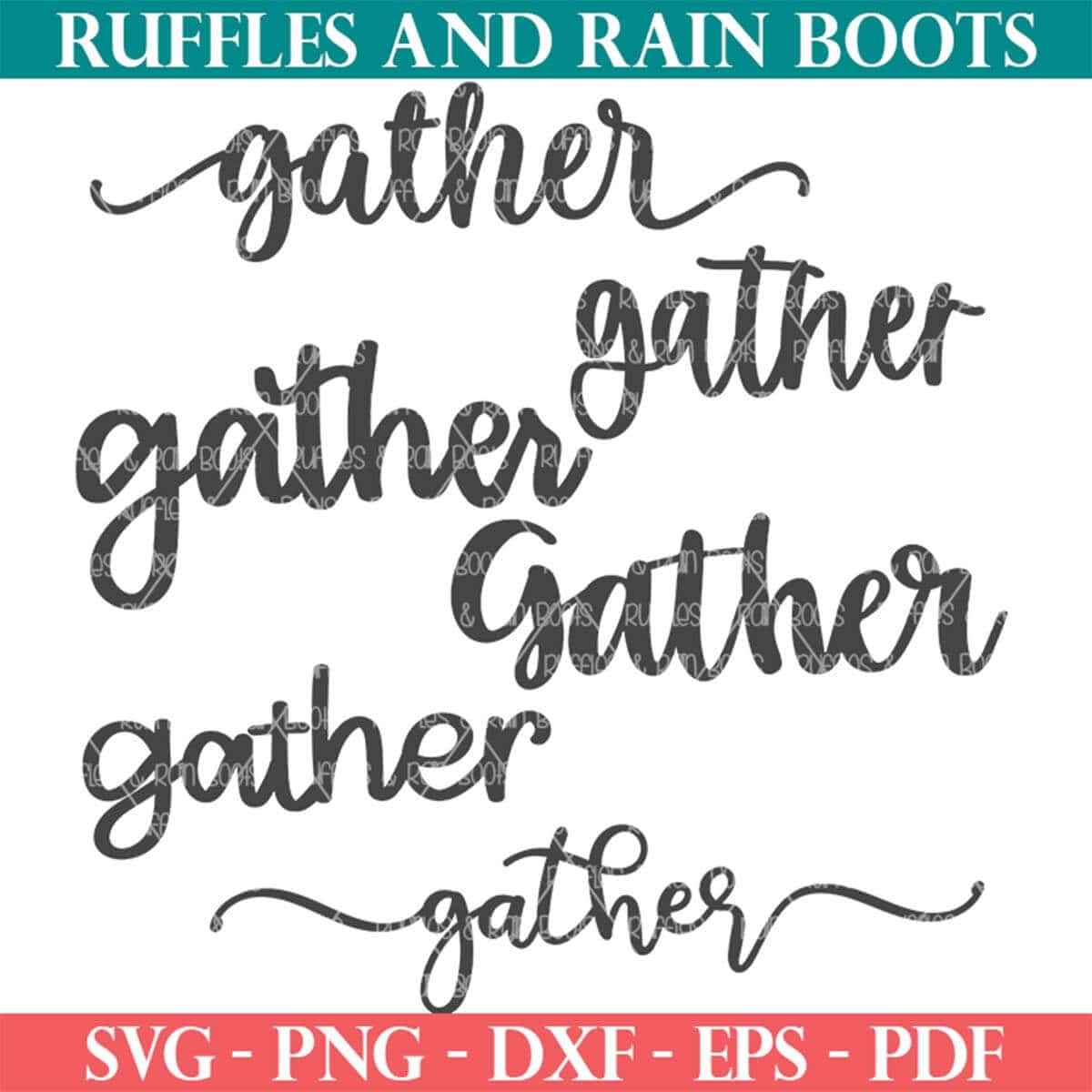 Free Gather SVG Bundle for Crafts and Decor - Ruffles and Rain Boots Shop